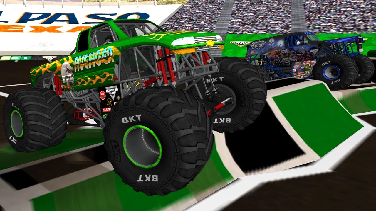 16 Truck El Paso 2019 Racing - Monster Jam Rigs of Rods - YouTube