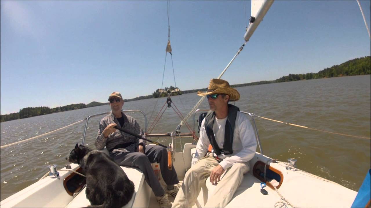 Sailing on Lake Harding April 17, 2016 - YouTube