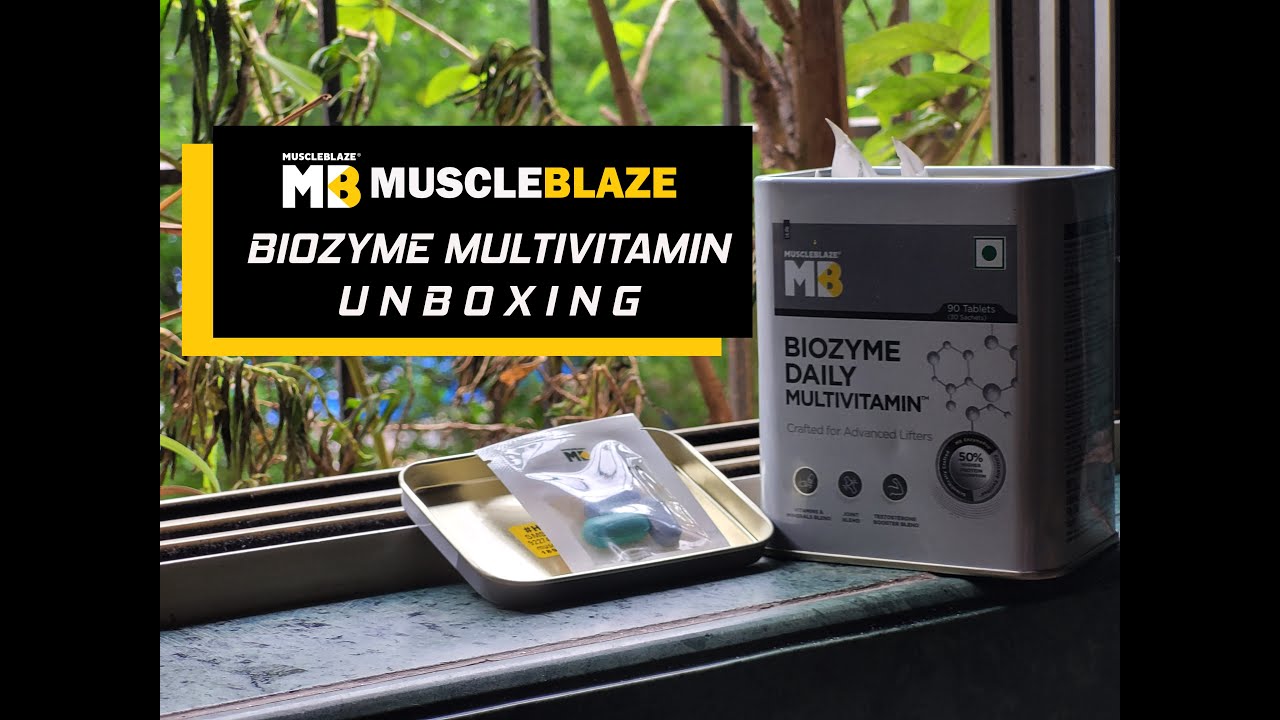 MUSCLEBLAZE - Biozyme Multivitamin UNBOXING - YouTube
