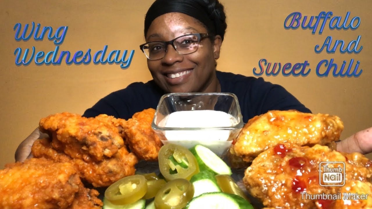 Wing Wednesday | Buffalo and Sweet Chili with Cucumber and Jalapeños ...