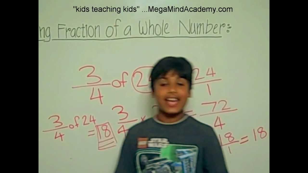Finding Fraction of a Whole Number - YouTube