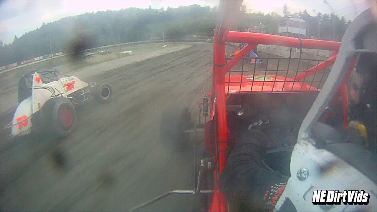 Dan Douville In-Car | SCoNE Wingless at Legion Speedway 8-4-2017 - YouTube