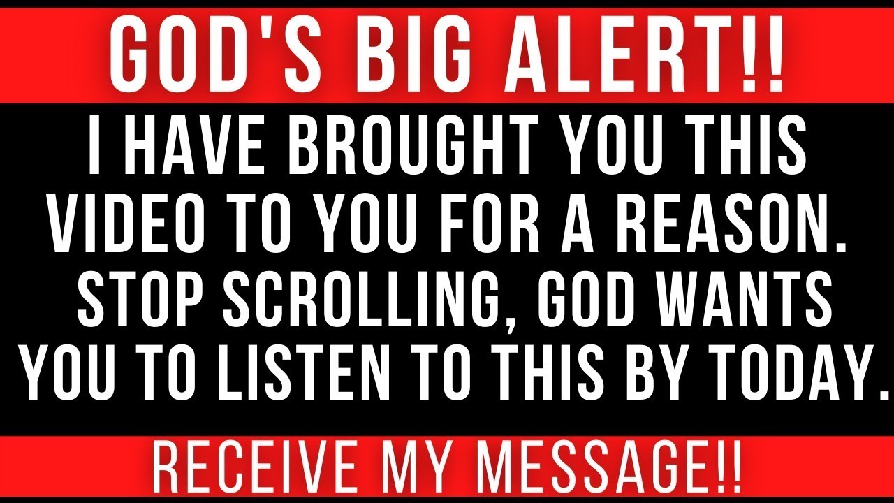 Alert!! God Has Sent You This Video For A Reason — Don't Ignore Jesus ...