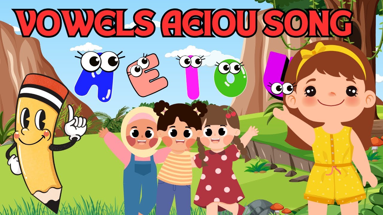 The Vowel Family |A, E, I, O, U | Super Phonics |baby song| preschool ...