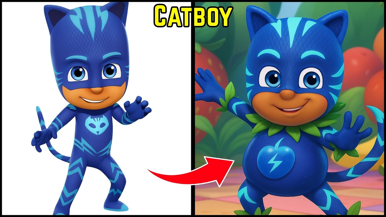 🍎 PJ Masks Reimagined as Fruits 🍉🍓 | Funny & Cute Adventure! - YouTube