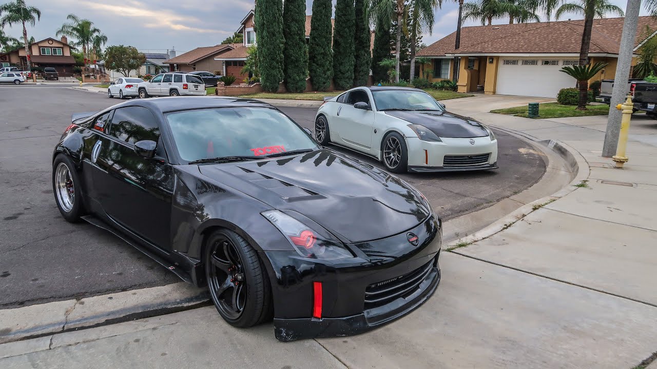 BOOSTED 350z AND N/A 350z HIT THE STREETS! *TURBO SPOOLS VS POPS ...