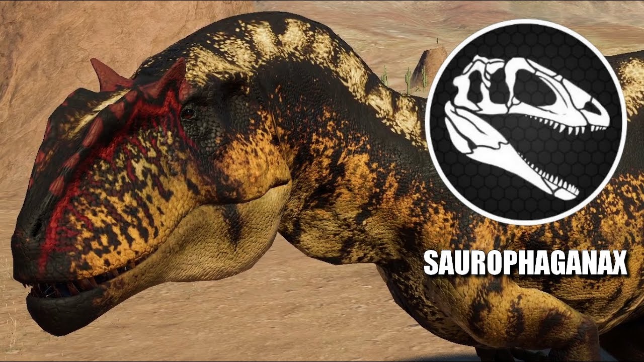 2 Saurophaganax & 2 Allosaurus Fragilis - JWE 2 Mods (4K 60FPS) - YouTube