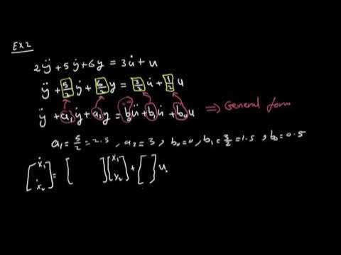 State space representation method 2 (example) - YouTube