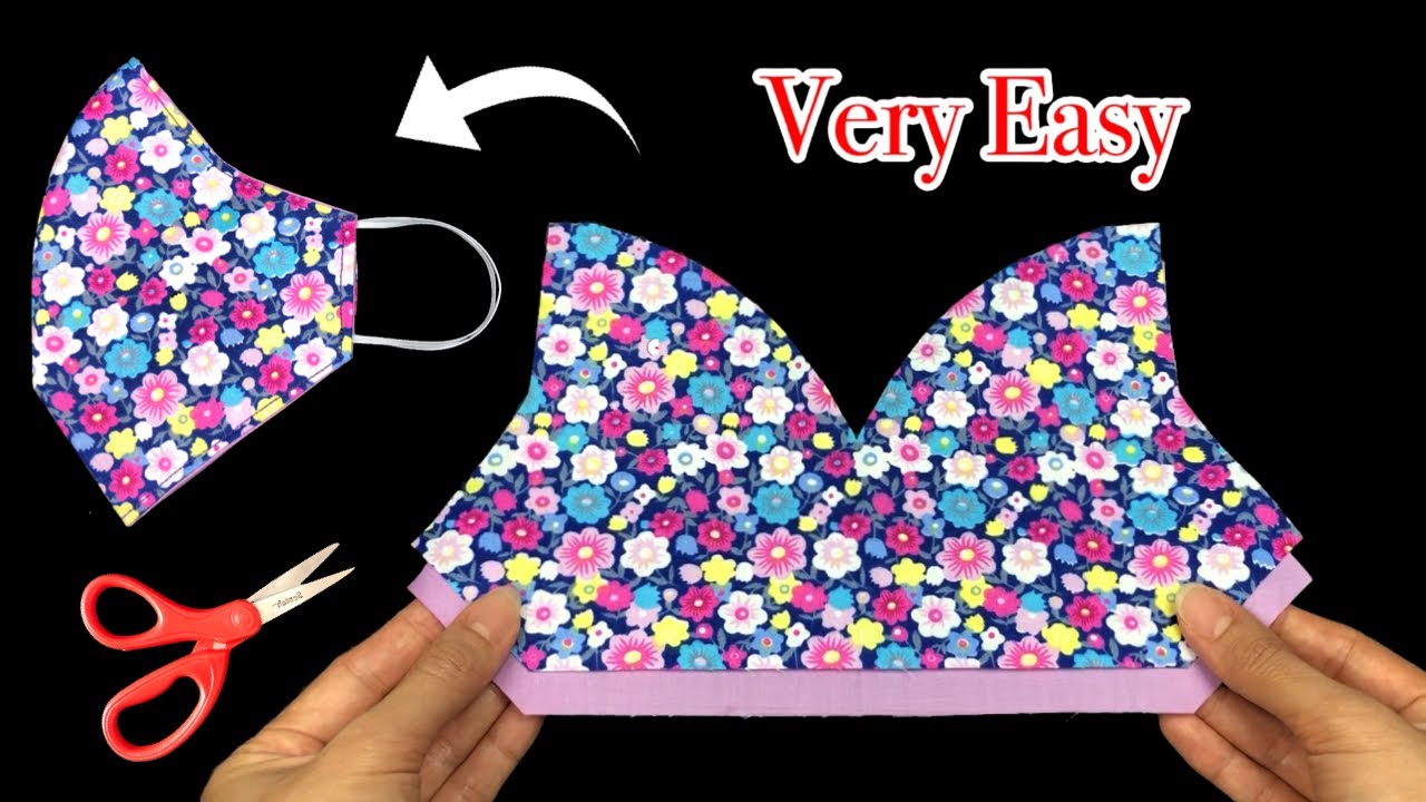 Very Easy 🔥🔥 Face Mask sewing Tutorial. DIY Fabric Face Mask. - YouTube