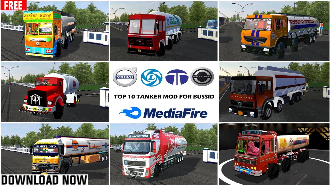 Top 10 Tanker Truck Mod For Bus Simulator Indonesia | Indian Truck Mod ...