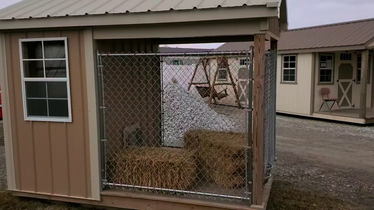 Single run dog kennel - YouTube