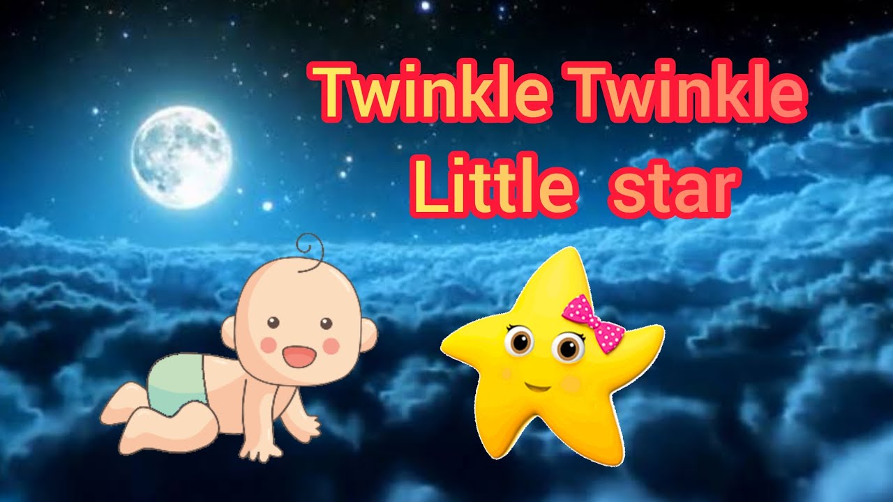 Twinkle Twinkle Little Star- nursery rhymes song for kids. learning and ...