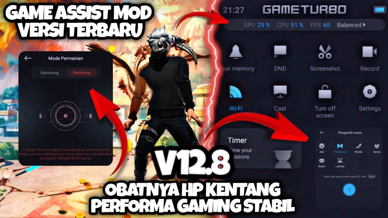 GAME TURBO ASSIST MOD V12.8 ALL DEVICE‼️GAME TURBO TERBAIK UNTUK SEMUA ...