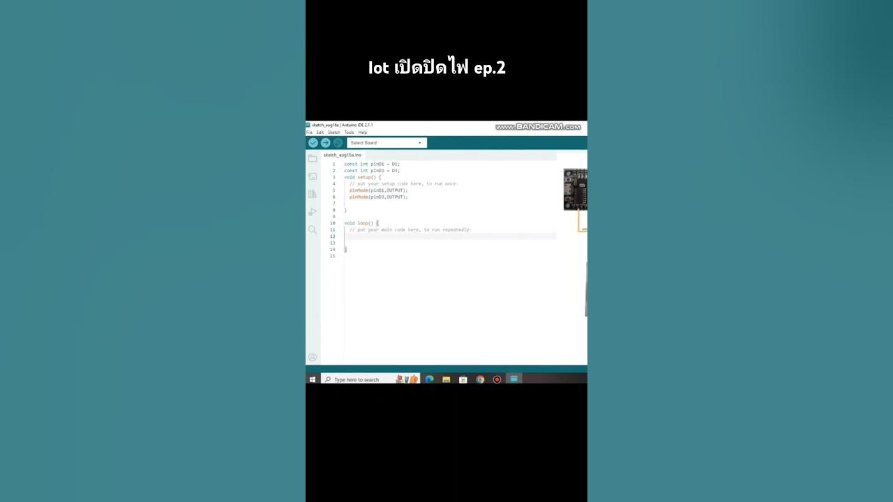 Iot เปิดปิดไฟ ep.2 #funfuang #coding #shorts #fyp #ฟันเฟื่อง #iot #nodemcu #fypyoutube - YouTube