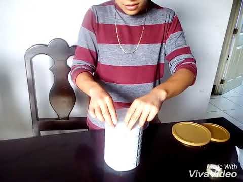 Como hacer un tambor con materiales reciclables - YouTube