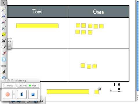 Addition with Regrouping Using Tens and Ones - 2 - YouTube
