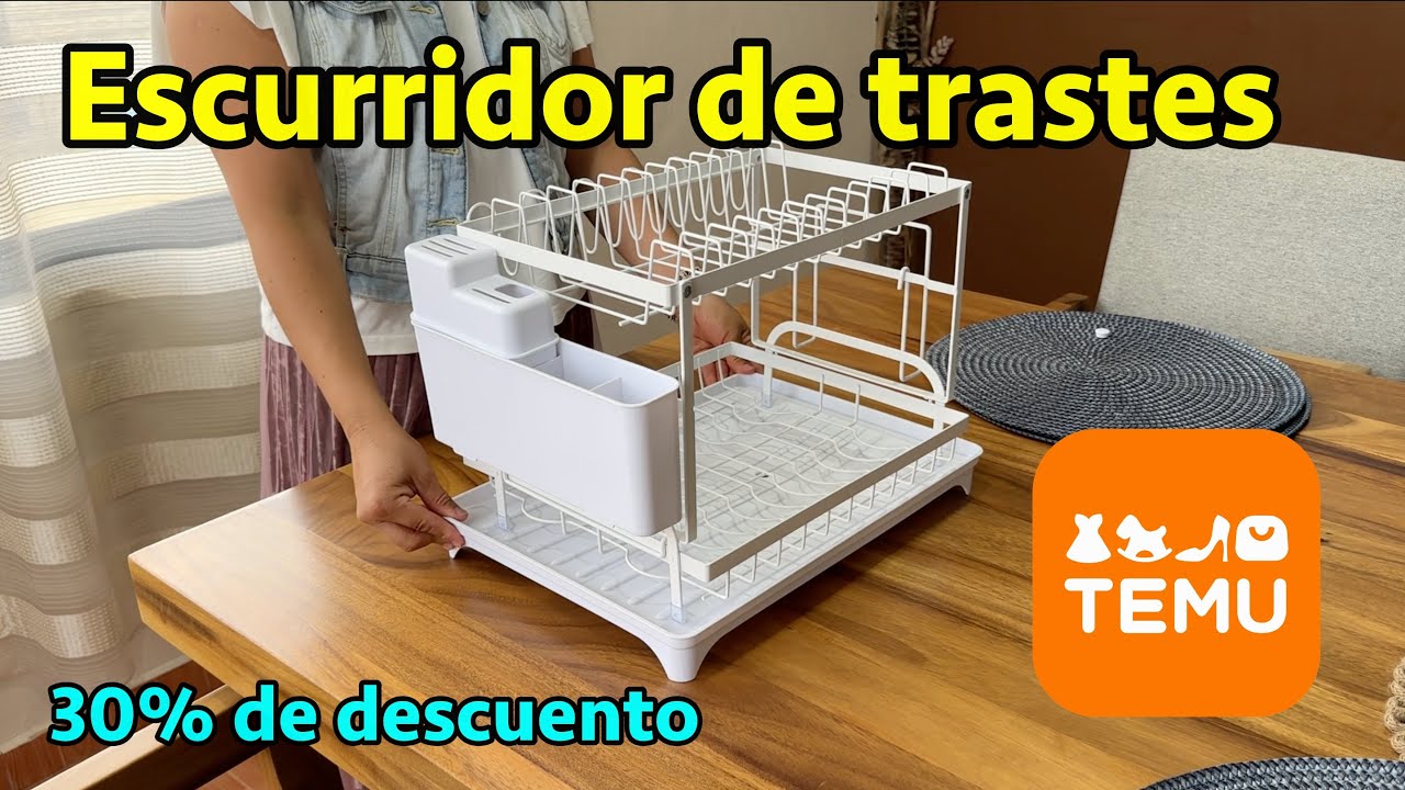 Escurridor de trastes TEMU - YouTube