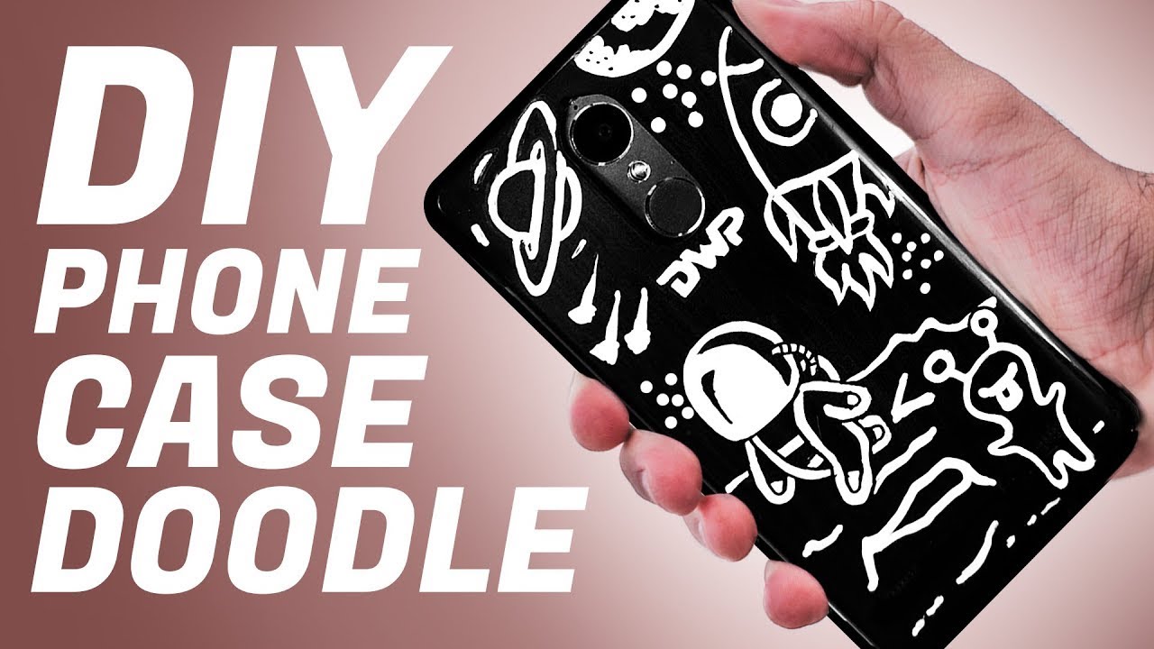 DIY CUSTOMIZING PHONE CASE with markers How to doodle ZHC TUTORIAL ...