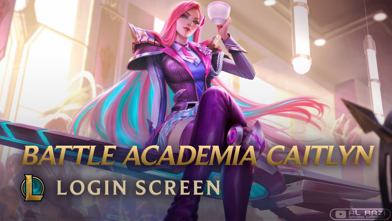 Battle Academia Caitlyn Rose Quartz Chroma | Login Screen - League of ...