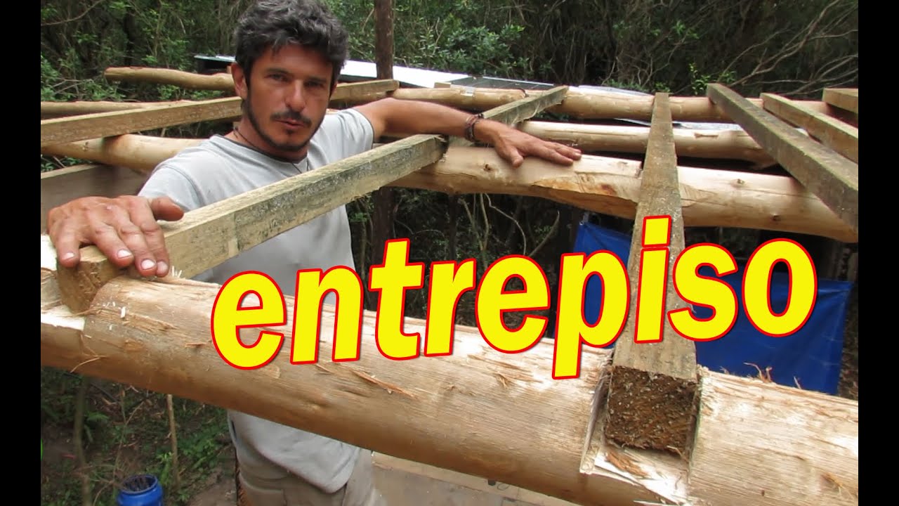 👉🟢Como hacer un ENTREPISO de MADERA y PALOS 🔨🙌 - YouTube