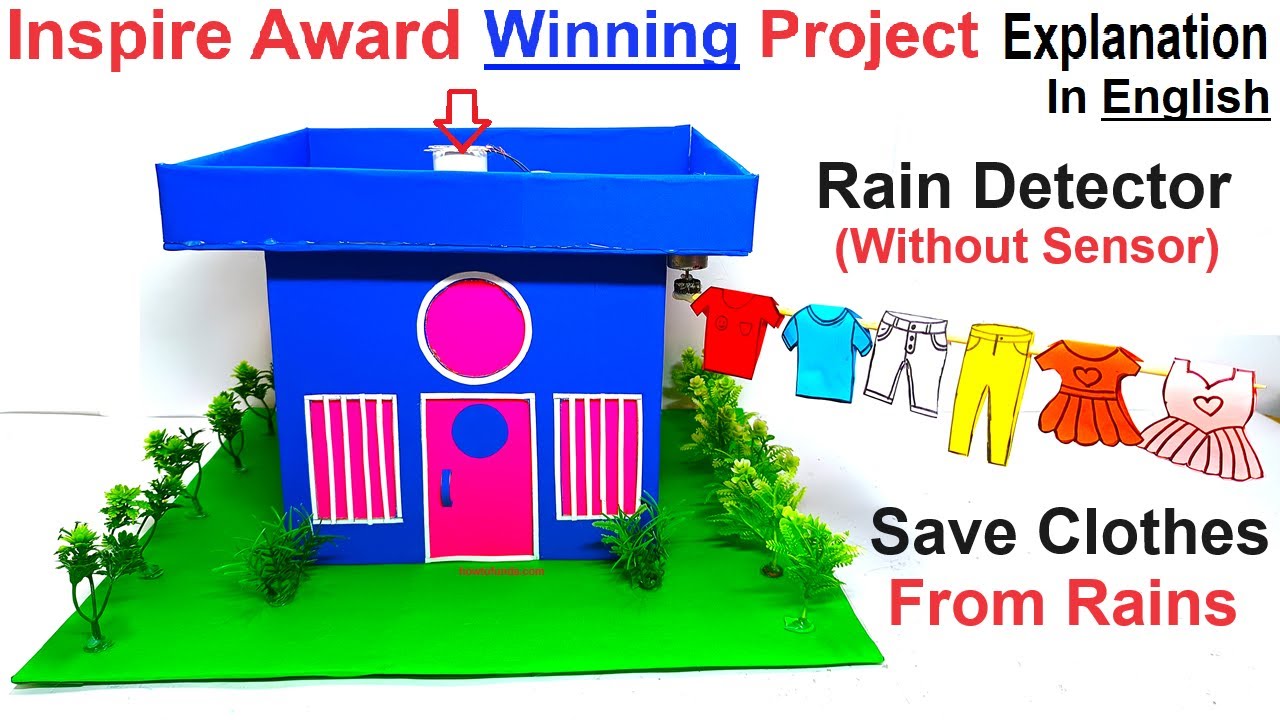 rain detector working model without sensor - explanation in English ...