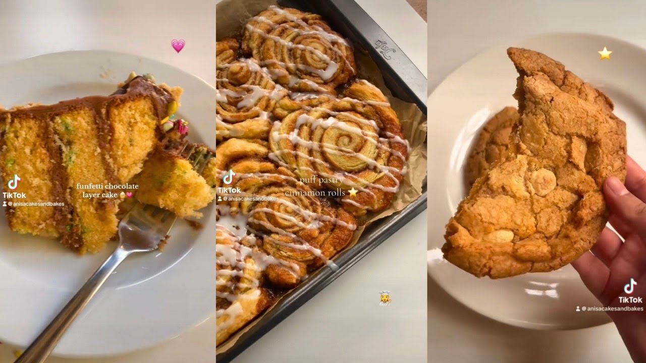 aesthetic baking tiktok compilation 👩‍🍳🧁 | recipe video compilation ...
