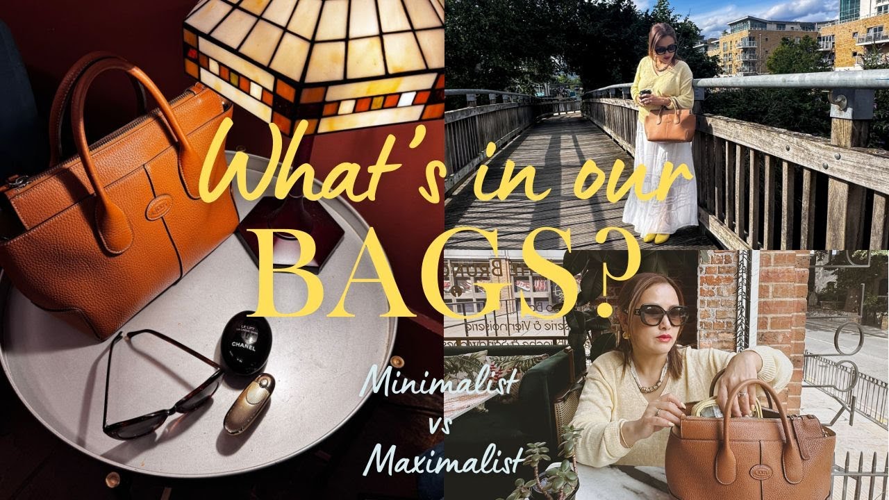 What's in our bags | Minimalist vs Maximalist| Daily Bag Essentials ...