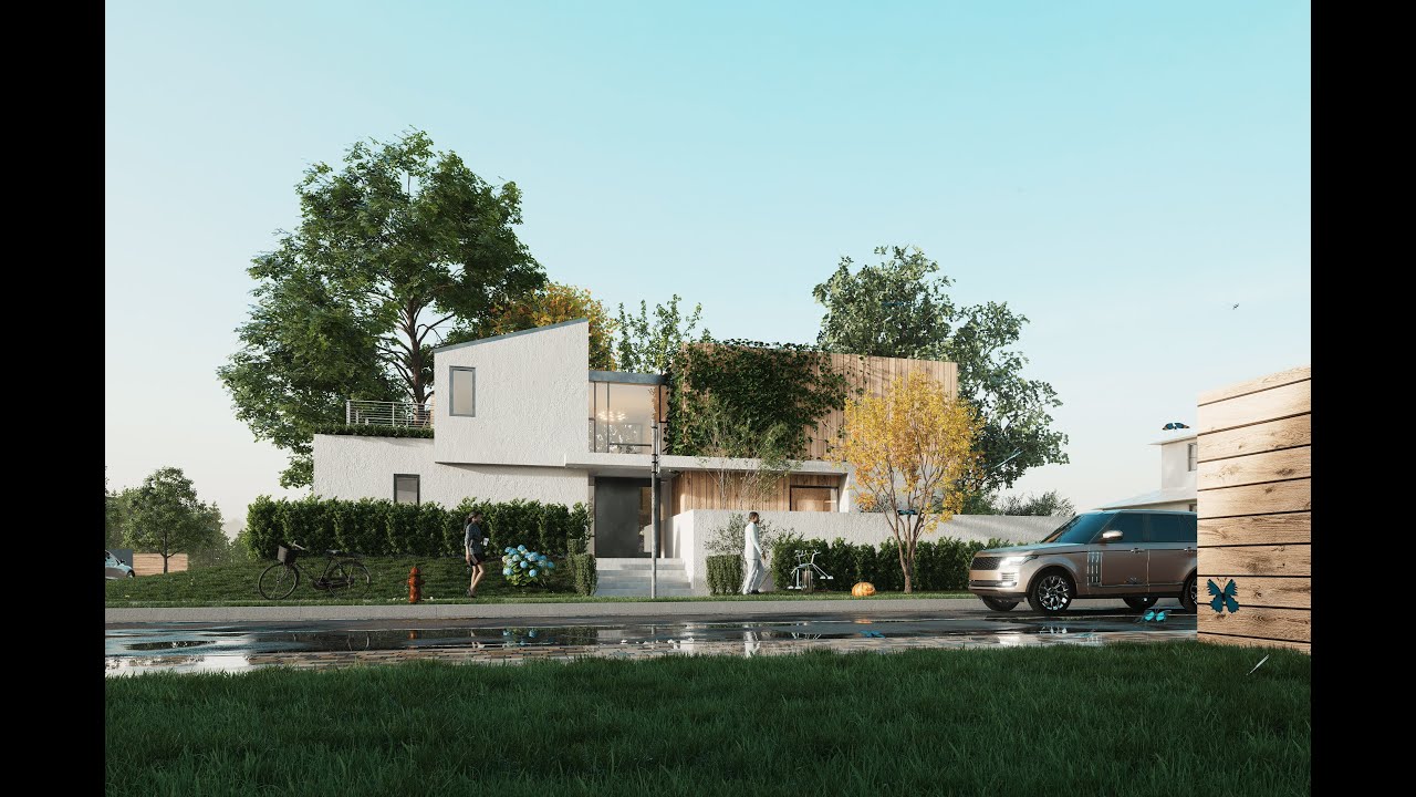 Exterior Animation-Blender/D5 render - YouTube