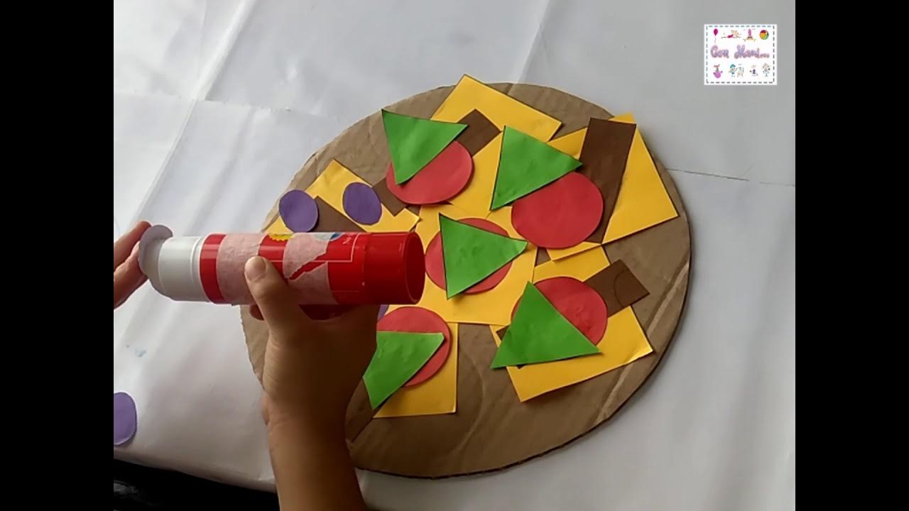 PIZZA GEOMÉTRICA: Actividad con figuras geométricas para niños de ...