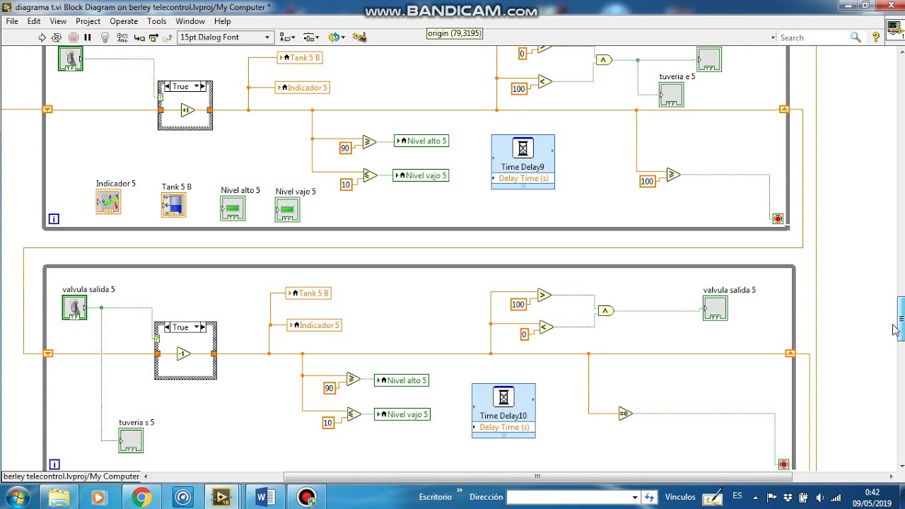 planta tratamiento de agua labview - YouTube