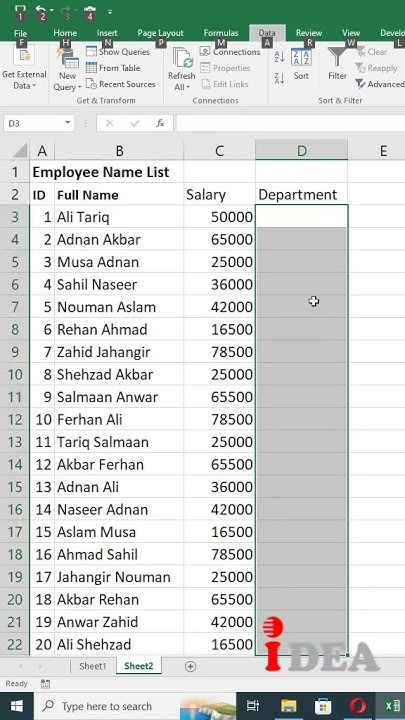 How to add Dropdown list in Excel | Data Validation Trick | #excel # ...