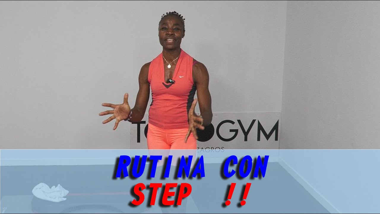 RUTINA CON STEP - YouTube