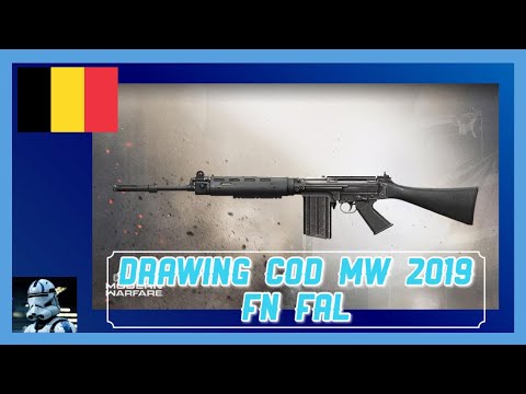 Drawing Cod Mw 2019 FN FAL - YouTube