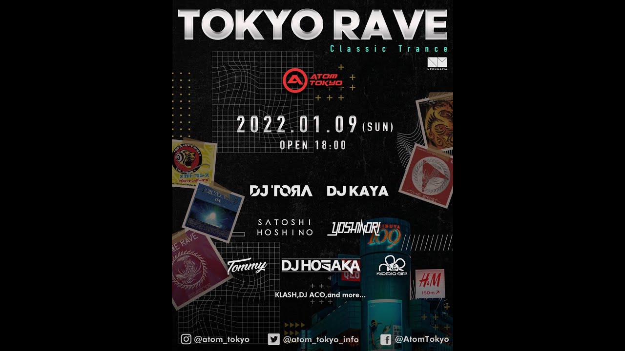 TOKYO RAVE 2022 Vol.1 @ATOM TOKYO 2022/01/09 - YouTube
