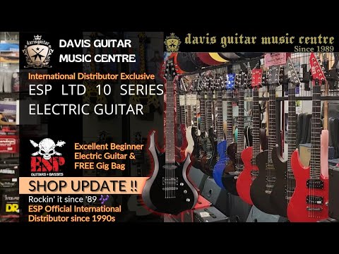 ESP LTD 10 Series Beginner Electric Guitars & FREE Gig Bag Distributor ...