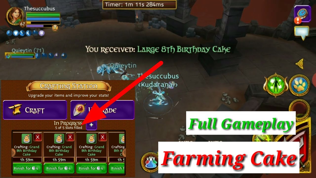 Farming Cake In Birthday Event Arcane Legend 2020 - Full Gameplay - YouTube
