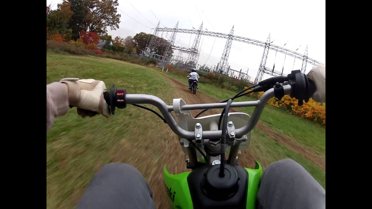 TTR 125 klx 110 and ttr 90 racing - YouTube