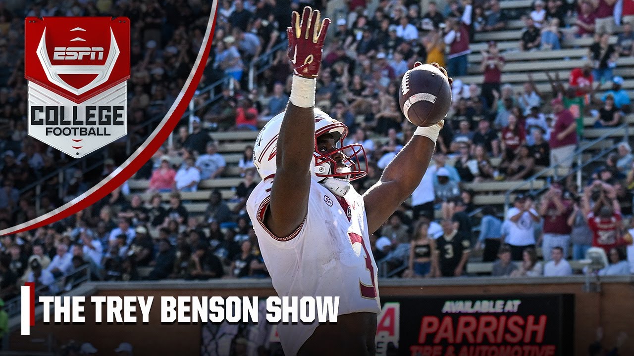 THE TREY BENSON SHOW 🎥 FSU RB ends with 155 total YDS vs. Wake Forrest ...
