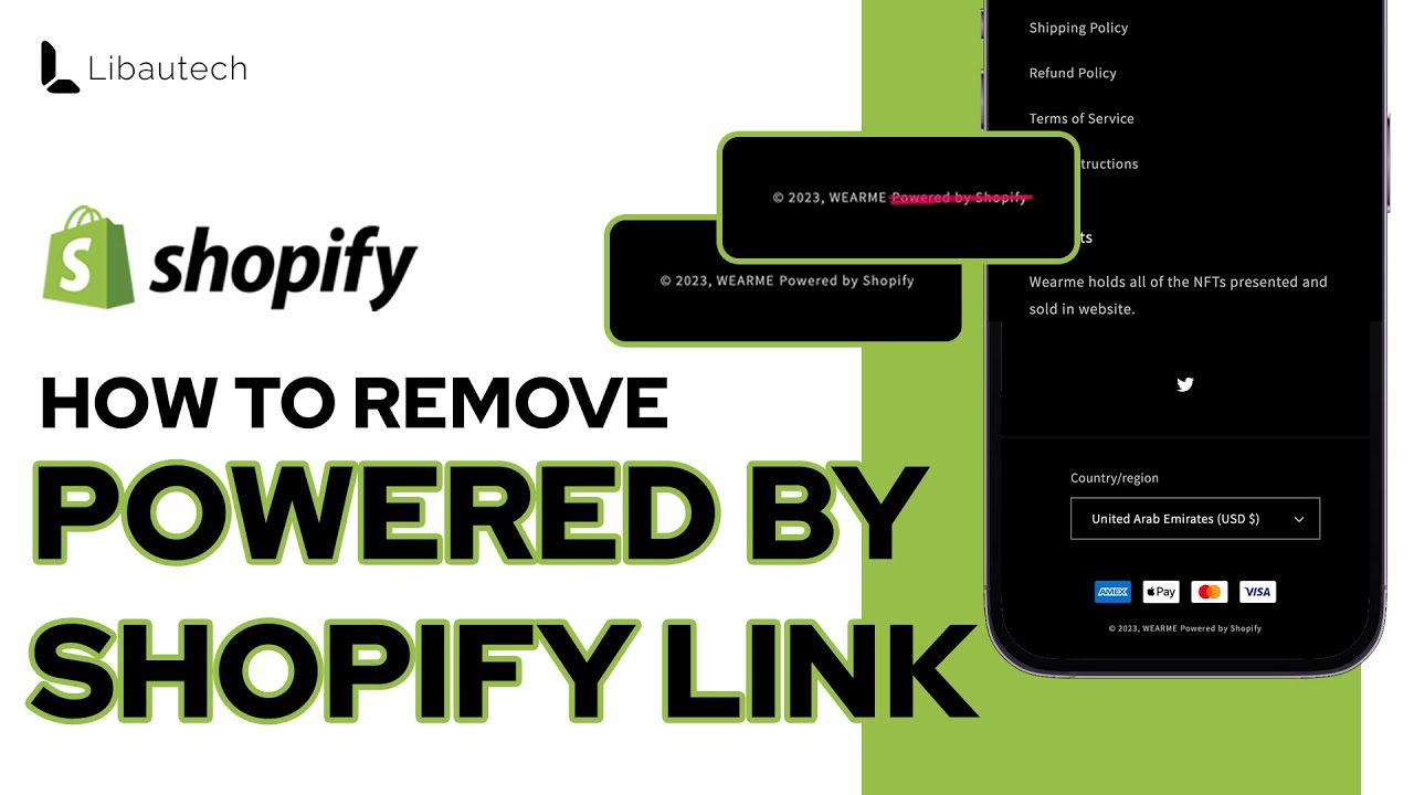 Removing "Powered By Shopify" from your store in 2023 - 1 Minute Step ...