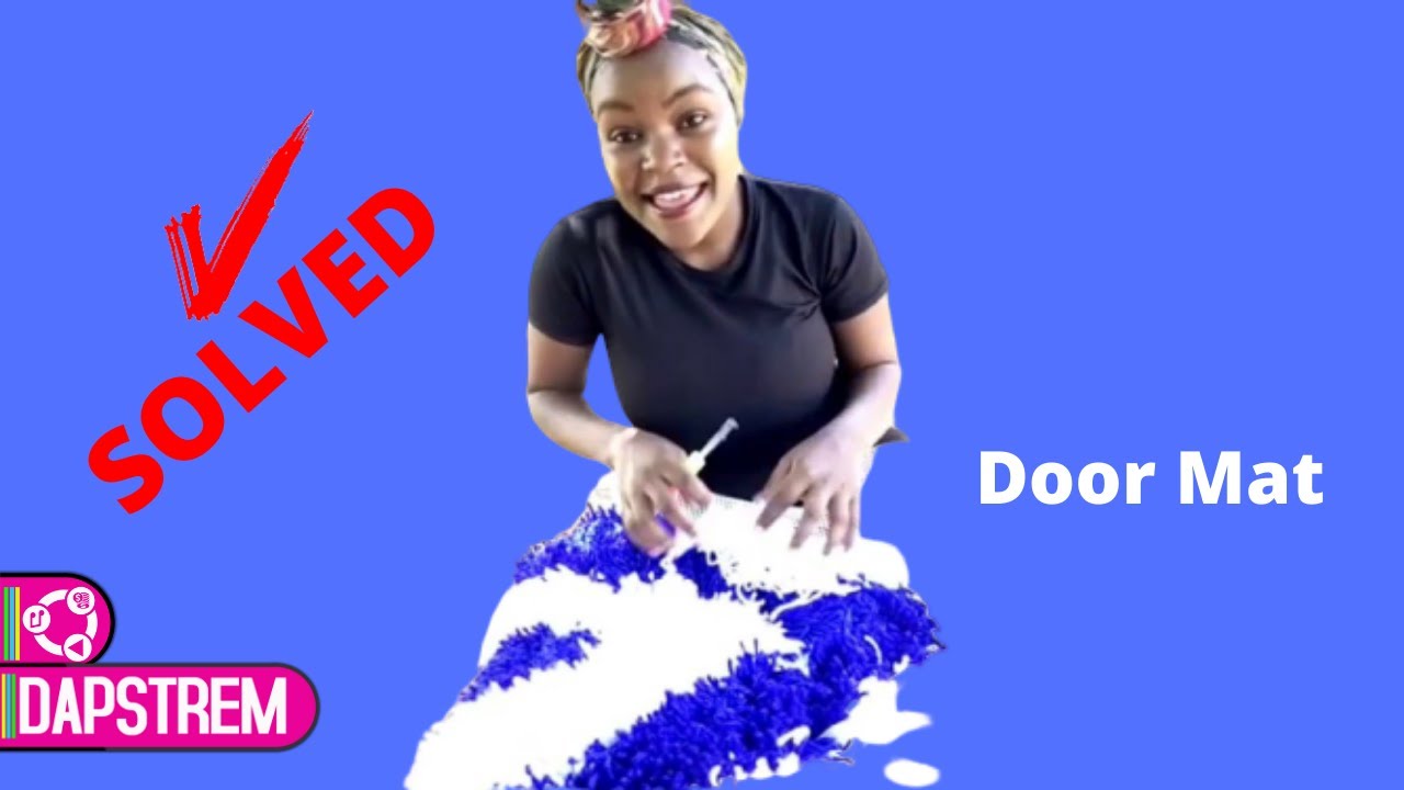 ITS THIS EASY!!!!HOW TO MAKE A HOME MADE DOOR MAT STEP BY STEP - YouTube