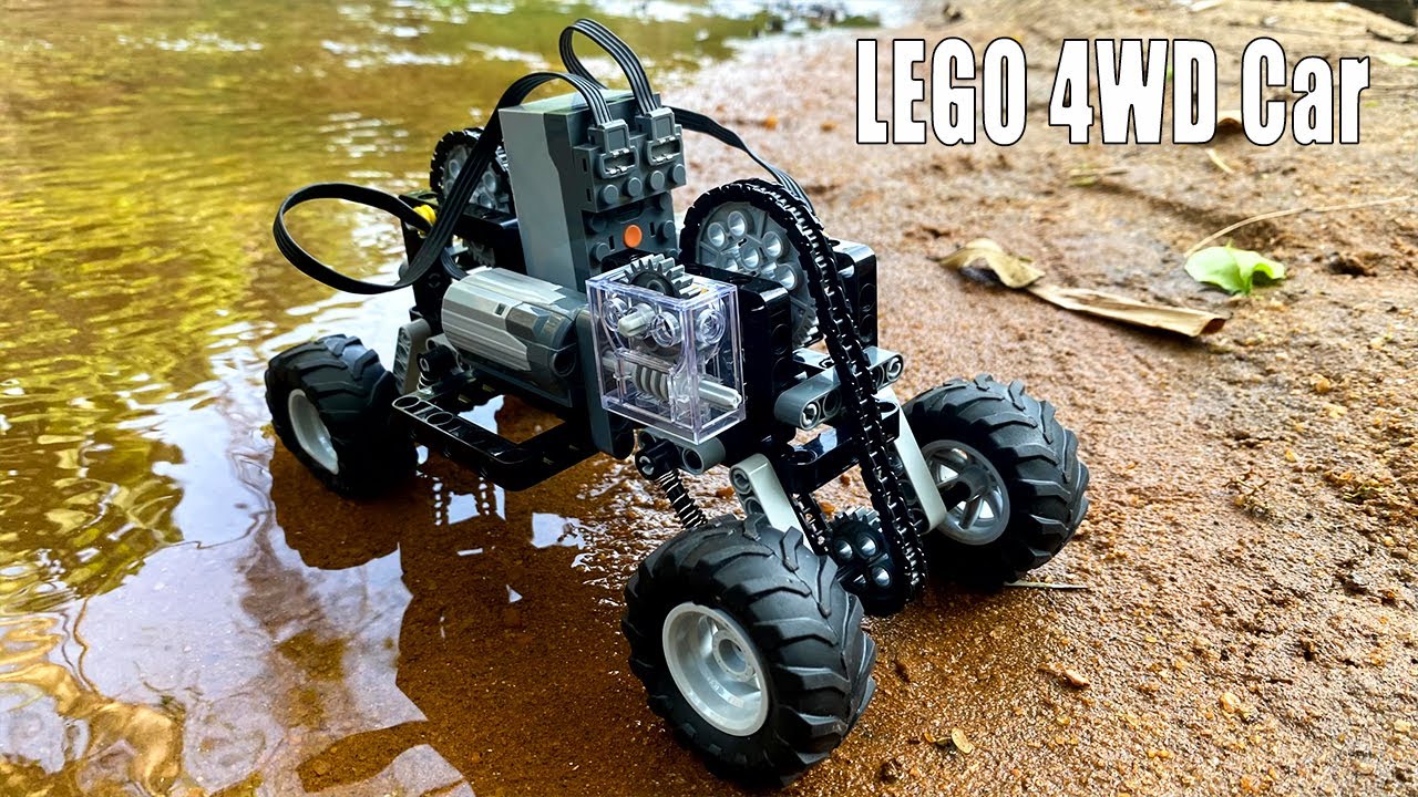 How to assemble a simple LEGO 4WD car step by step | LEGO 4WD car # ...