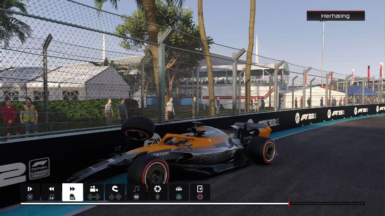 F1 22 - Miami GP FP2 crash - YouTube