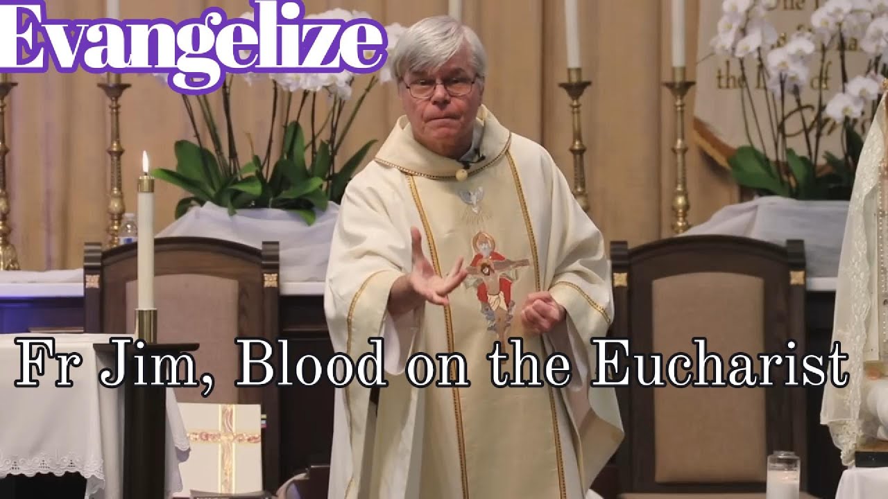Fr Jim, Blood on the Eucharist Miracle #Jesus - YouTube