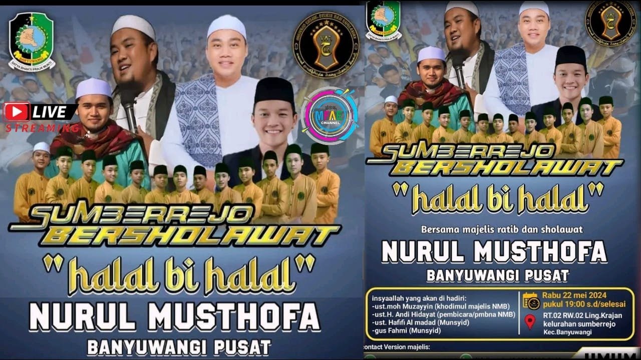 LIVE📡 SUMBEREJO BERSHOLAWAT BERSAMA USTAD ANDI HIDAYAH&MAJELIS NURUL ...