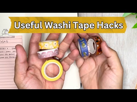 16 Functional Ways To Use Washi Tape | Washi Tape Crafts and Hacks