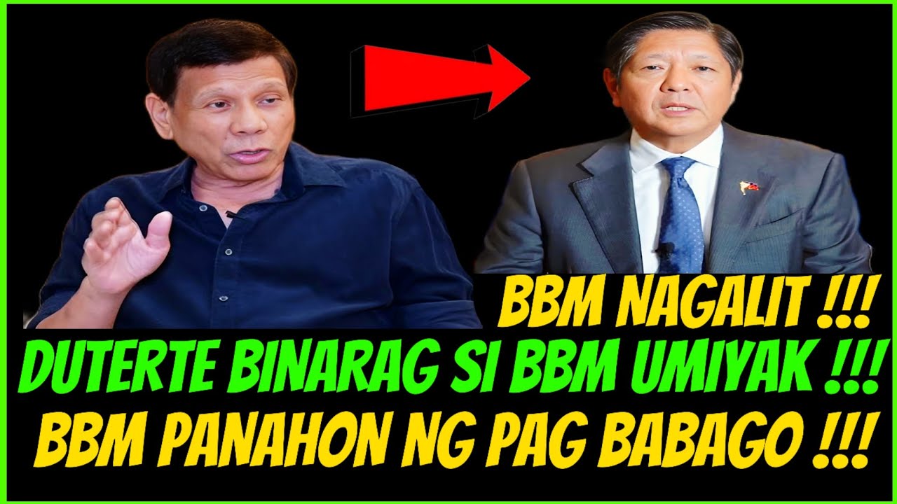 DUTERTE BINARAG SI BBM PANAHON NG PAG BABAGO DAW ️ - YouTube
