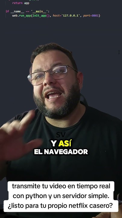 muestra tu video en tiempo real con python, sin plataformas gigantes 🎥💻 ...
