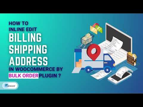 Inline edit billing/shipping address in woocommerce bulk orders edit plugin - YouTube
