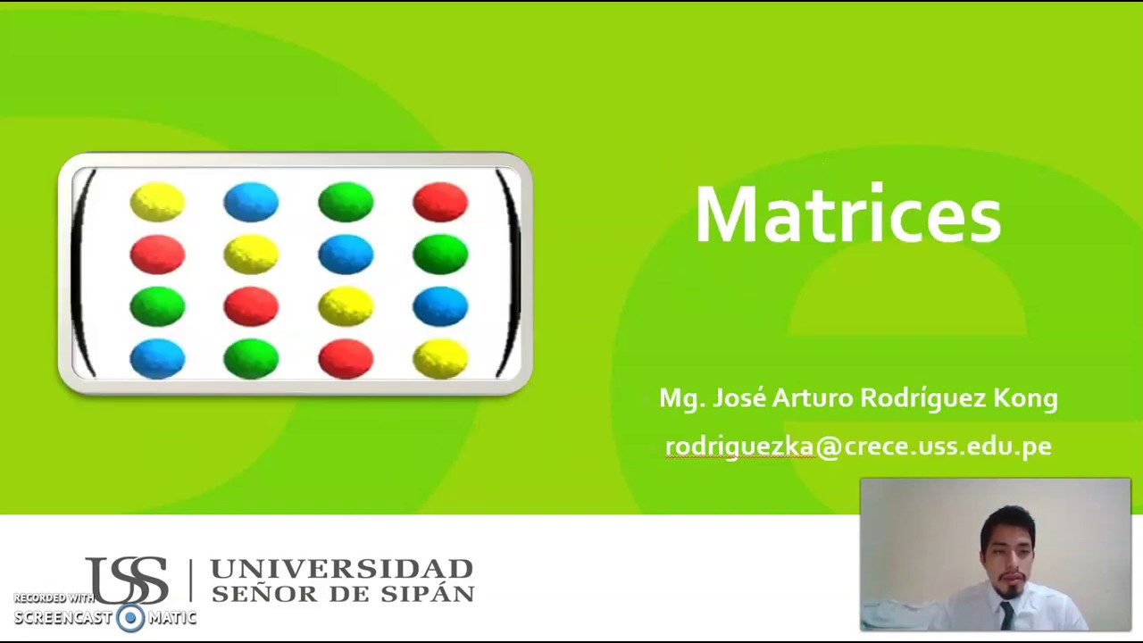 Matrices - Matemática General - YouTube