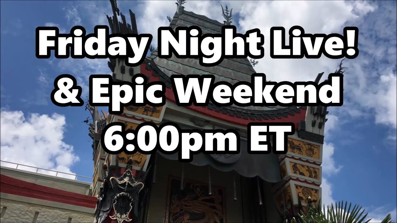 Epic Live Stream Announcement - Friday and More!! - Walt Disney World ...